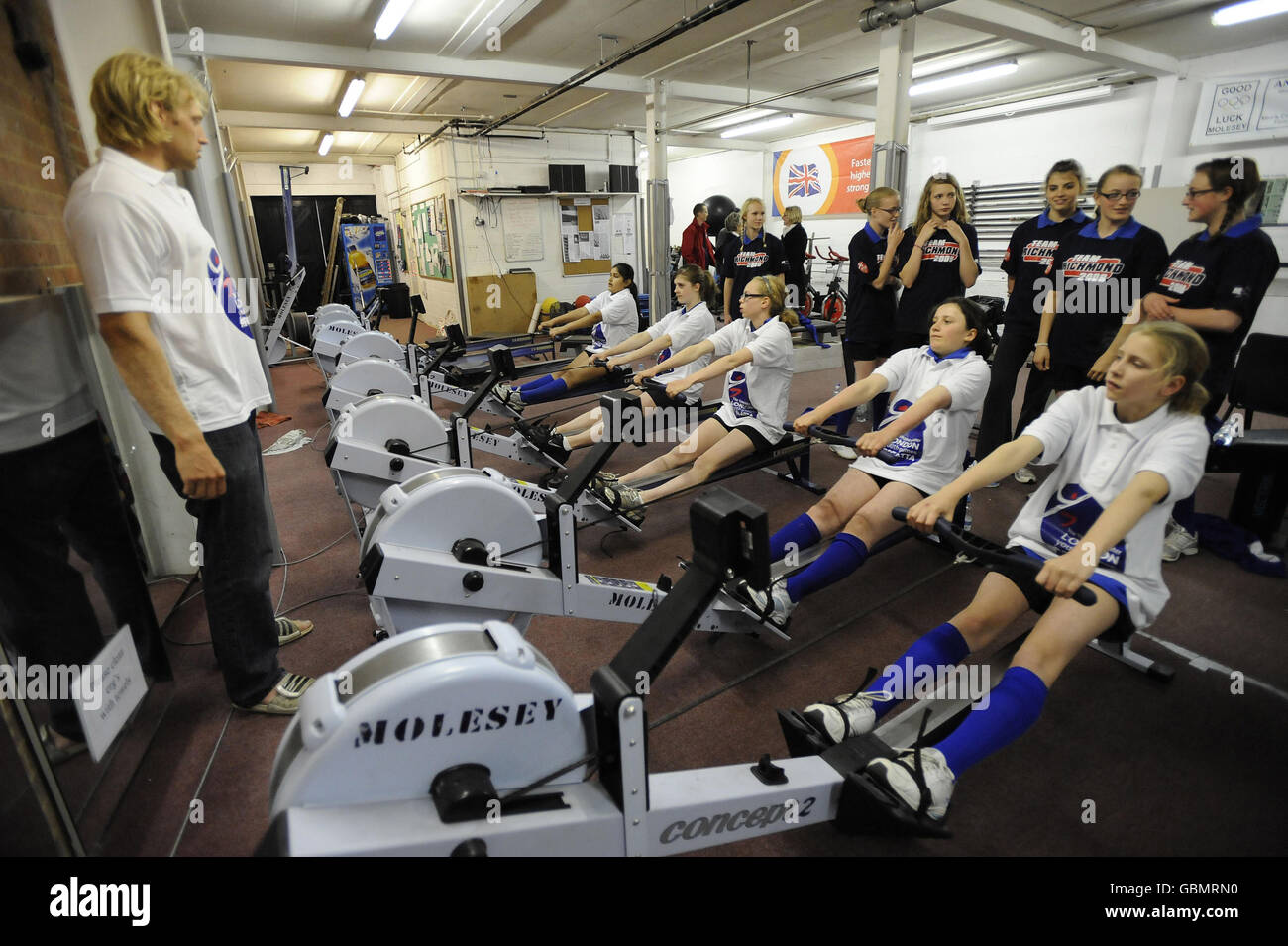 Rowing - Andrew Hodge Training Session - Molesey Boat Club Stock Photo ...