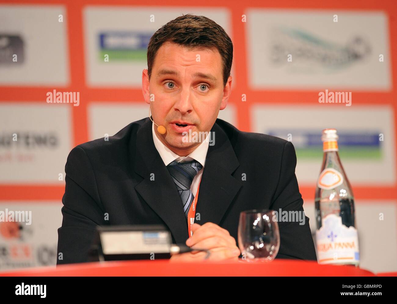 Chris Hull, Sponsorship Controller for Nationwide, talks at Soccerex ...