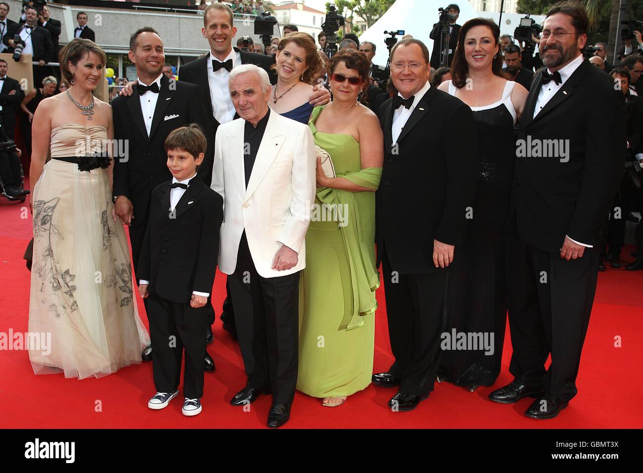 Cast and crew members of Up arriving at the Up premiere, at the Palais ...