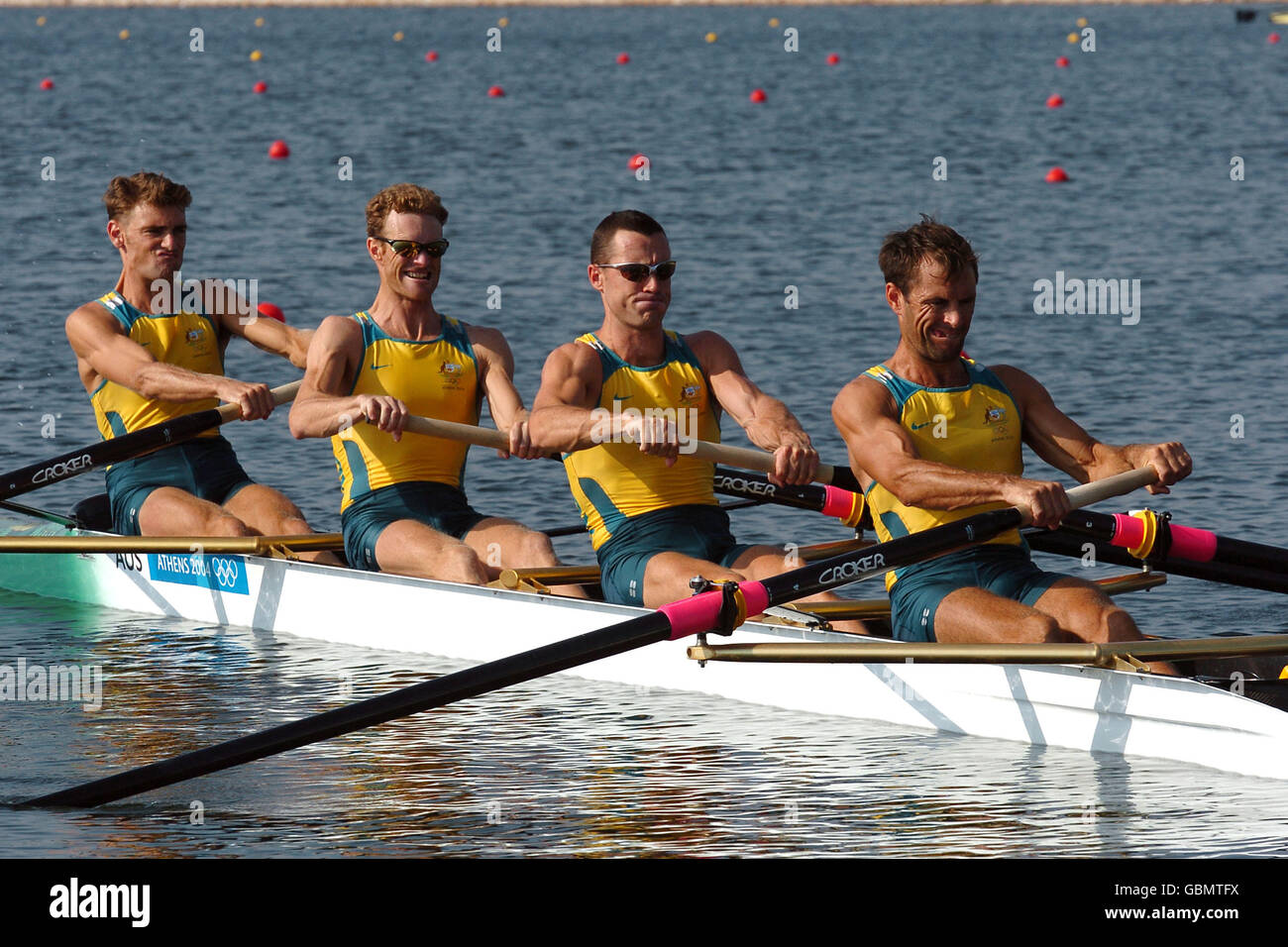 (L-R) Australia's Glen Loftus, Anthony Edwards, Ben Cureton and Simon ...