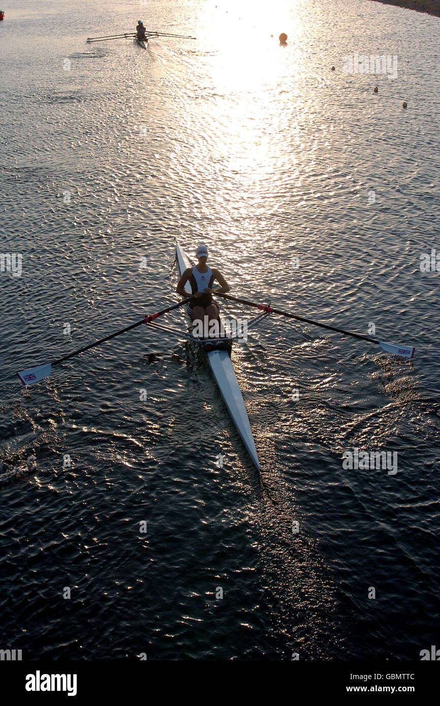 Rowing - Athens Olympic Games 2004 - Rowing. The morning sun shines ...