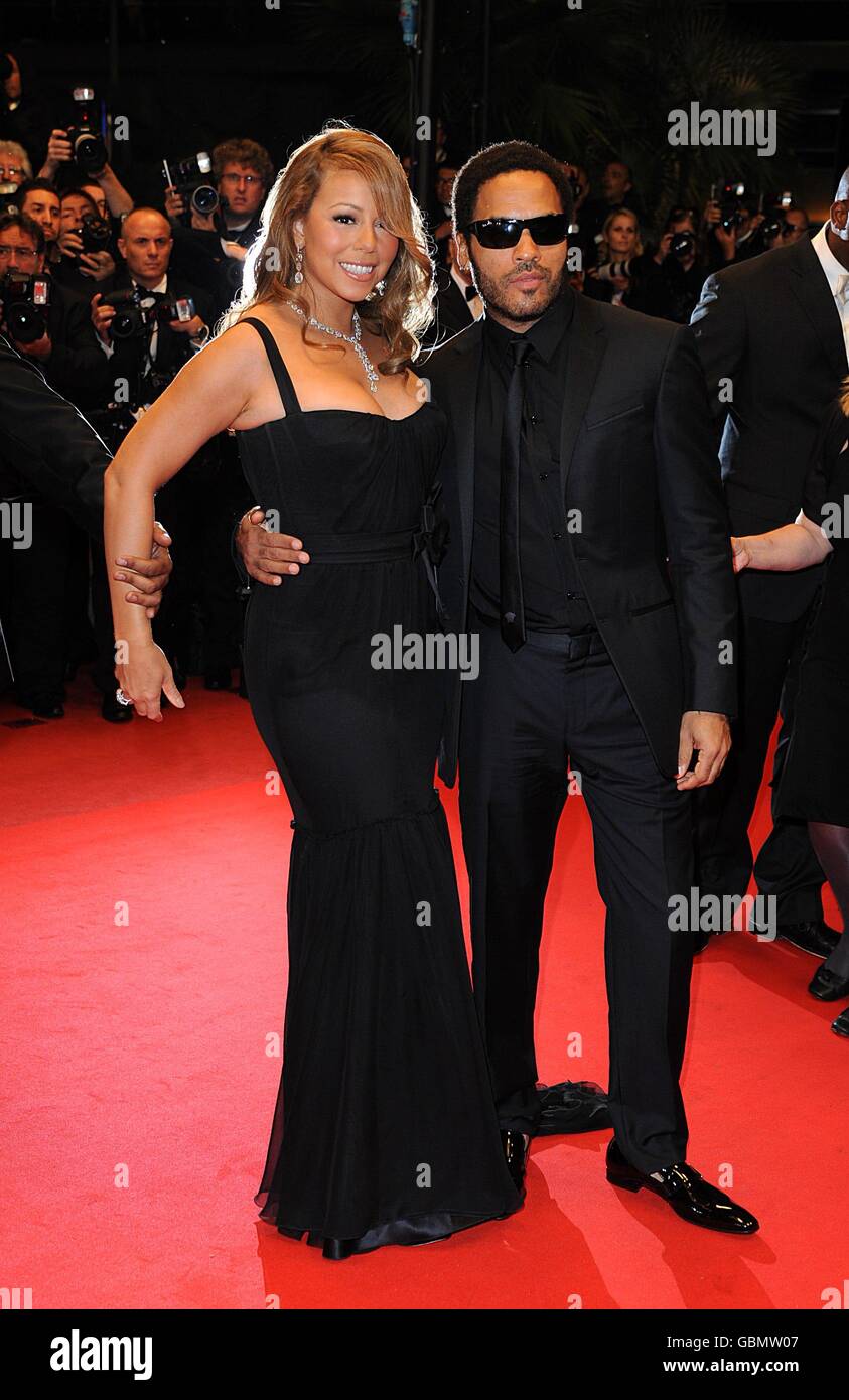 Mariah carey lenny kravitz arriving precious premiere hi-res stock ...