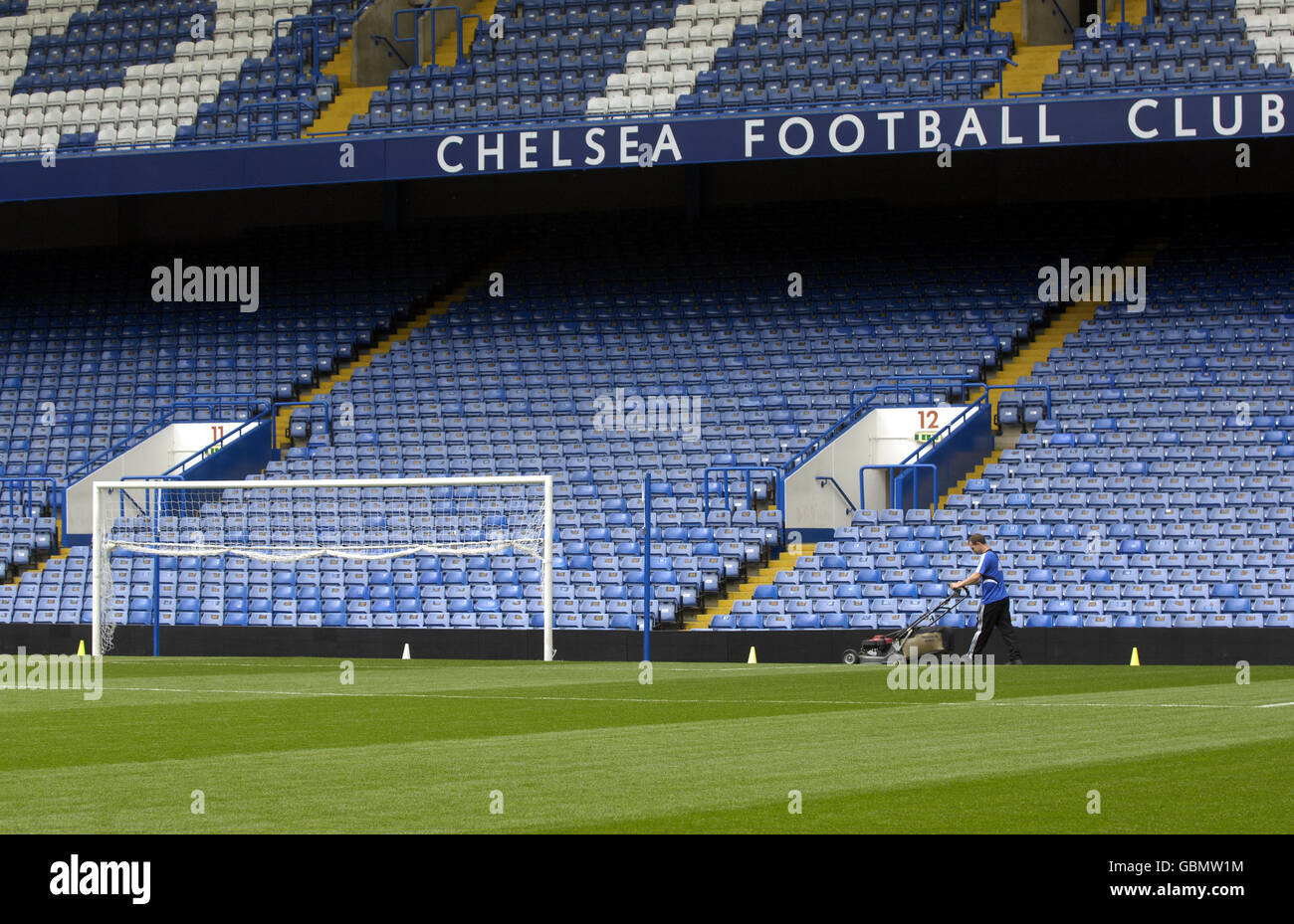 General view gv stadium attends attending chelsea football club england ...
