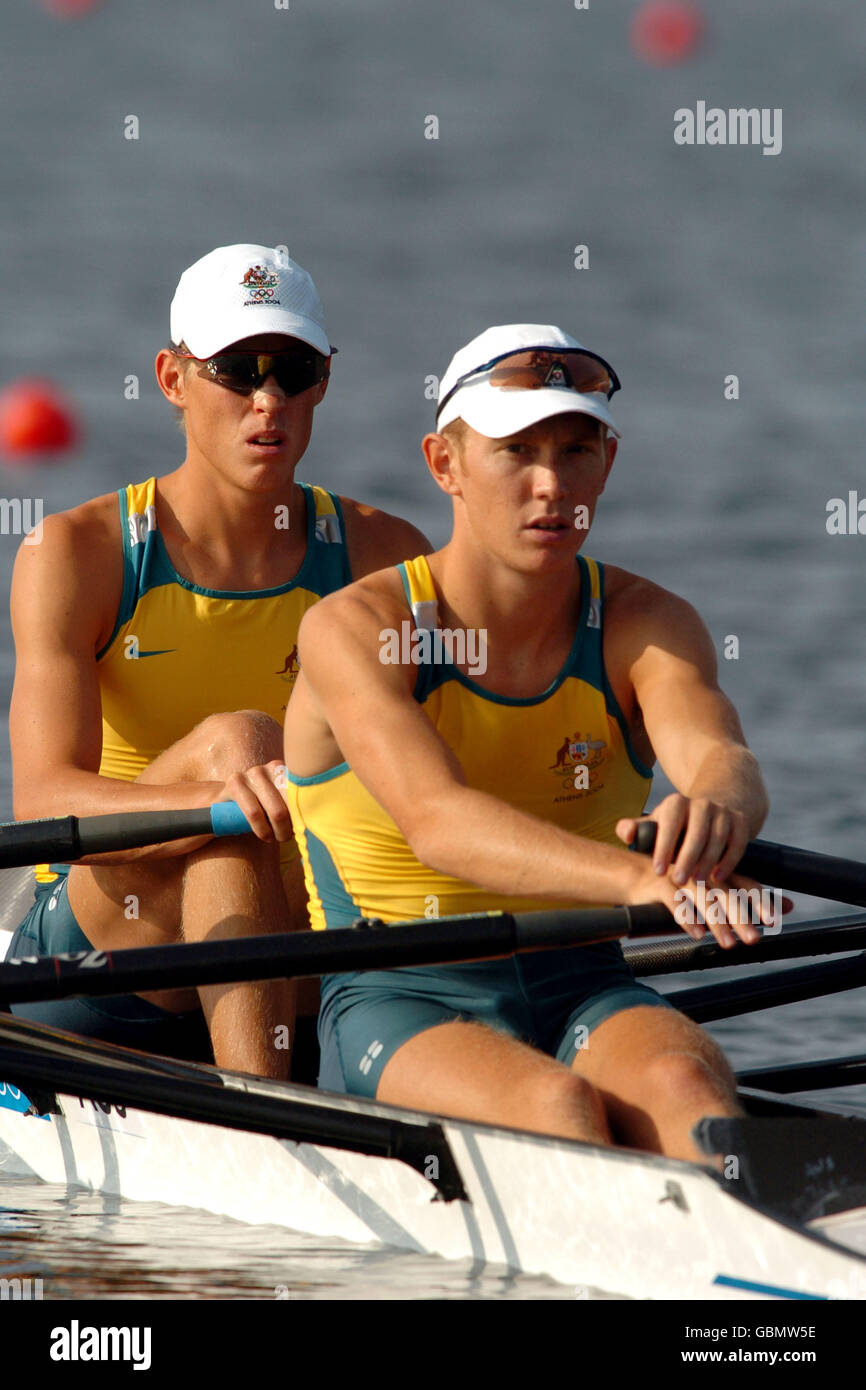 Rowing - Athens Olympic Games 2004 - Rowing. Australia's George Jelbart ...