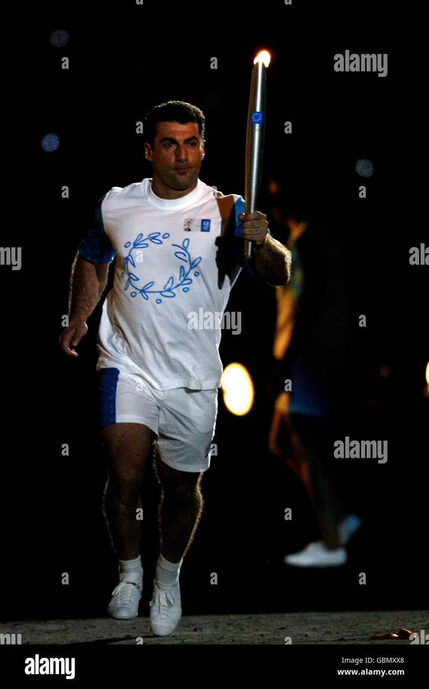 Athens Olympic Games 2004 - Opening Ceremony. Former Greece Basketball ...