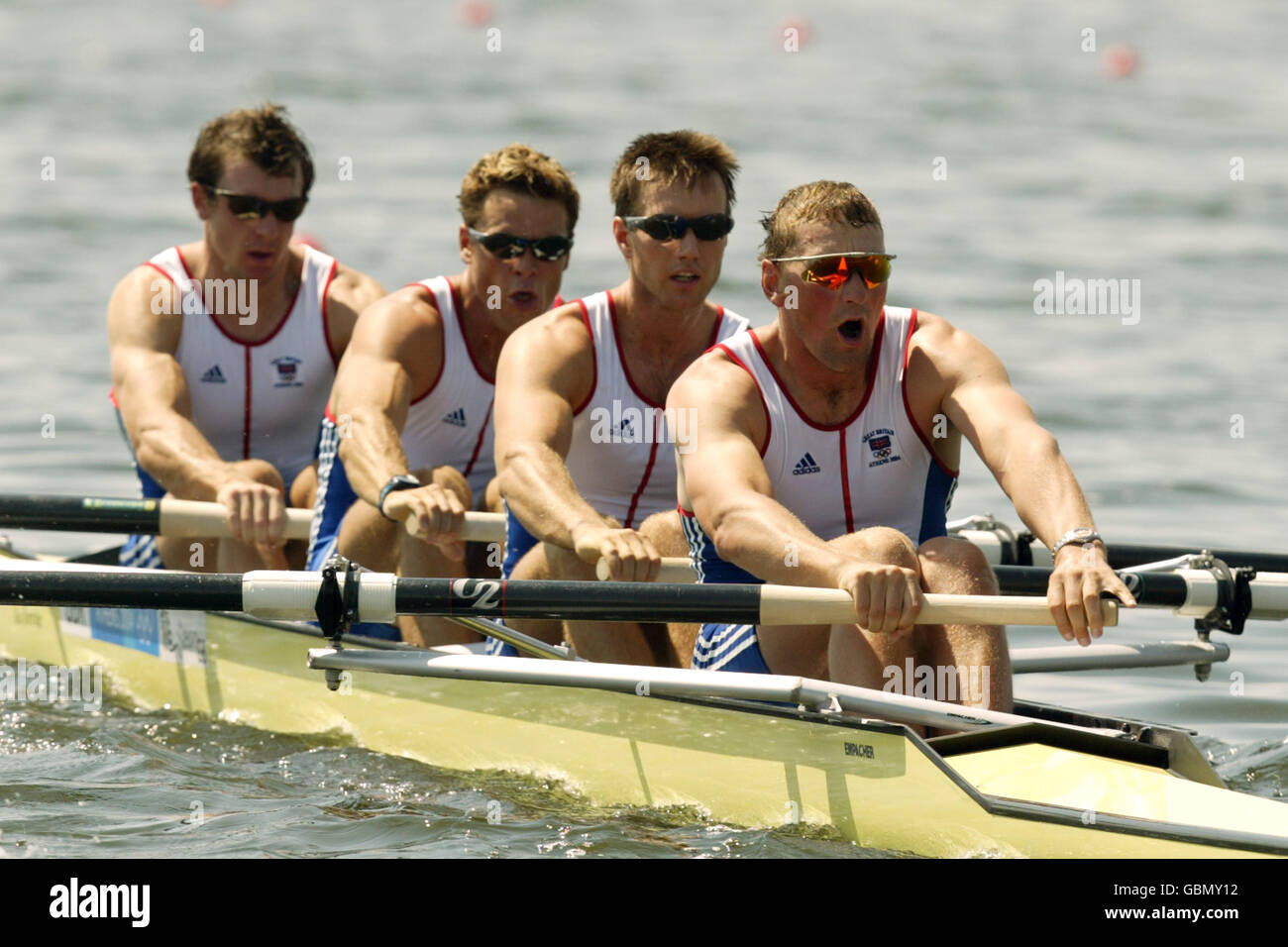 Ed coode matthew pinsent head to victory in their heat hi-res stock ...