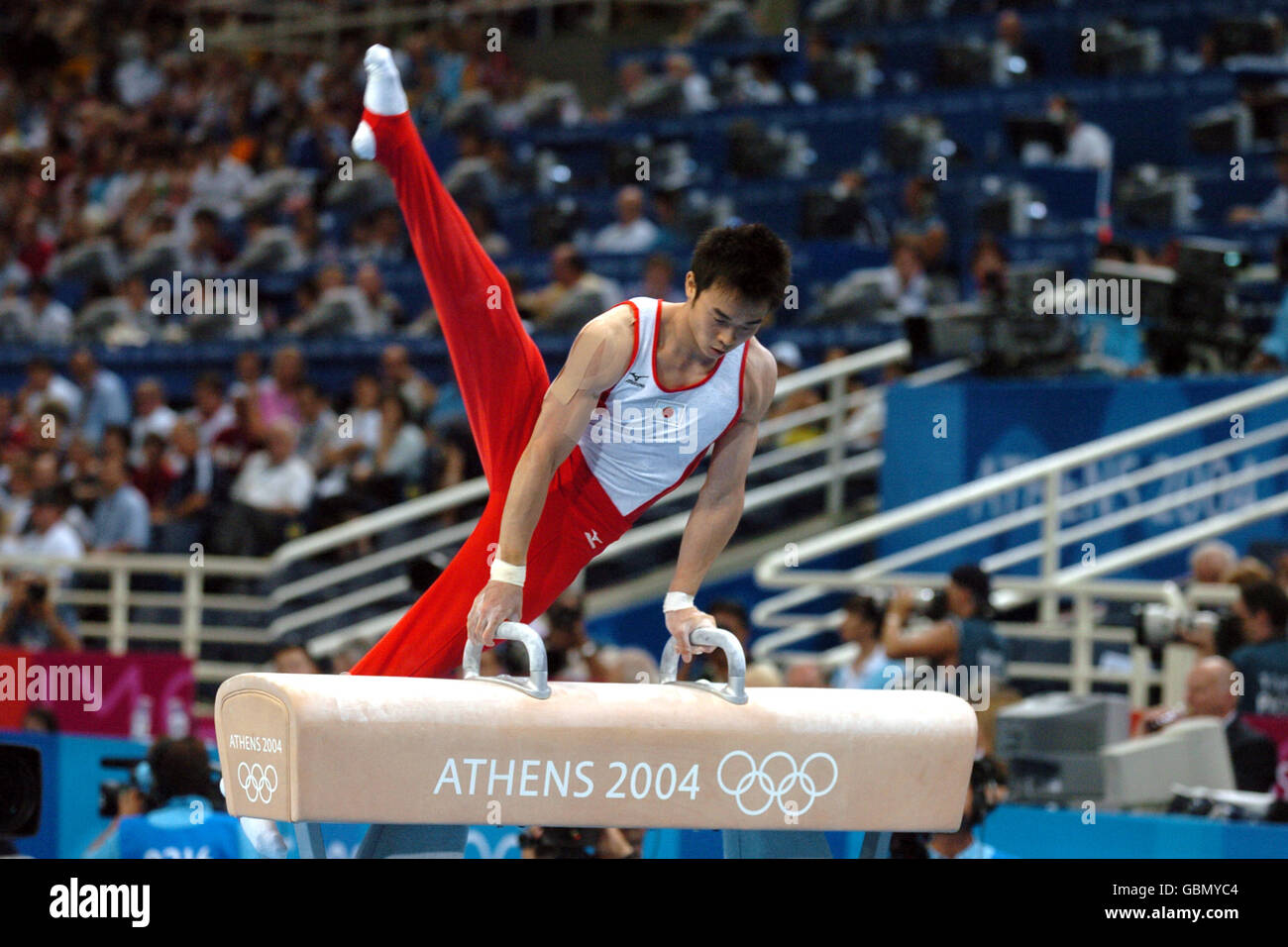 Japan's Takehiro Kashima in action on the pommel horse Stock Photo - Alamy