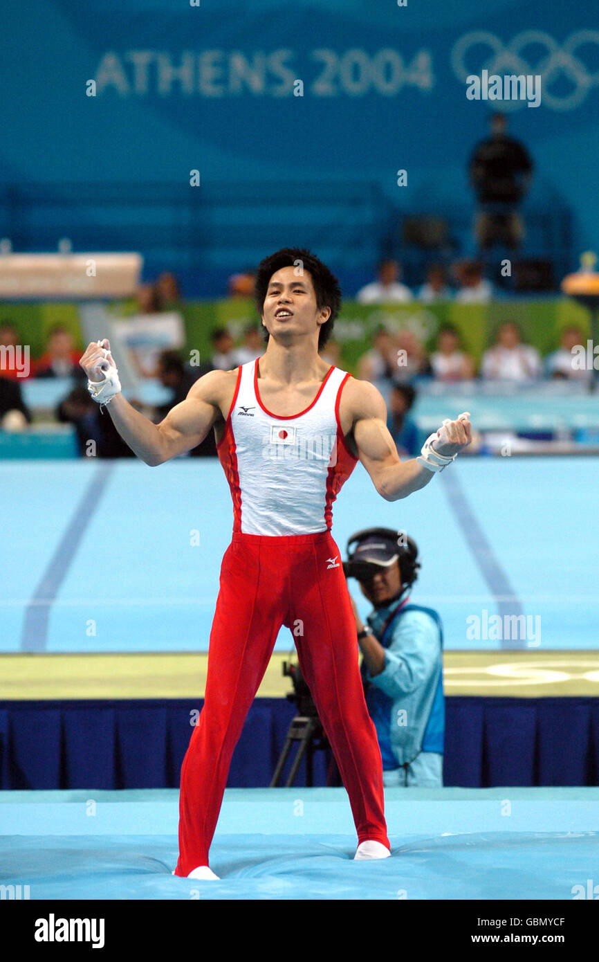 Gymnastics - Athens Olympic Games 2004 - Men's Team Final Stock Photo ...