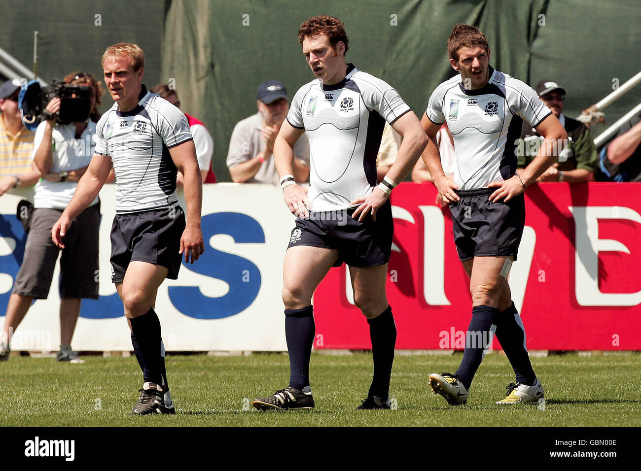 Scott riddell and andrew easson during the game hi-res stock ...