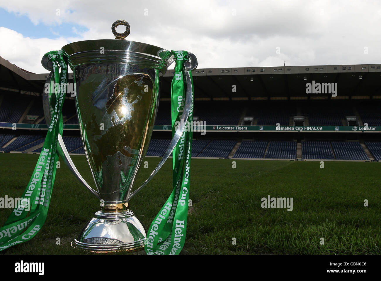 The Heineken Cup during the Official Heineken Cup Trophy Handover at ...