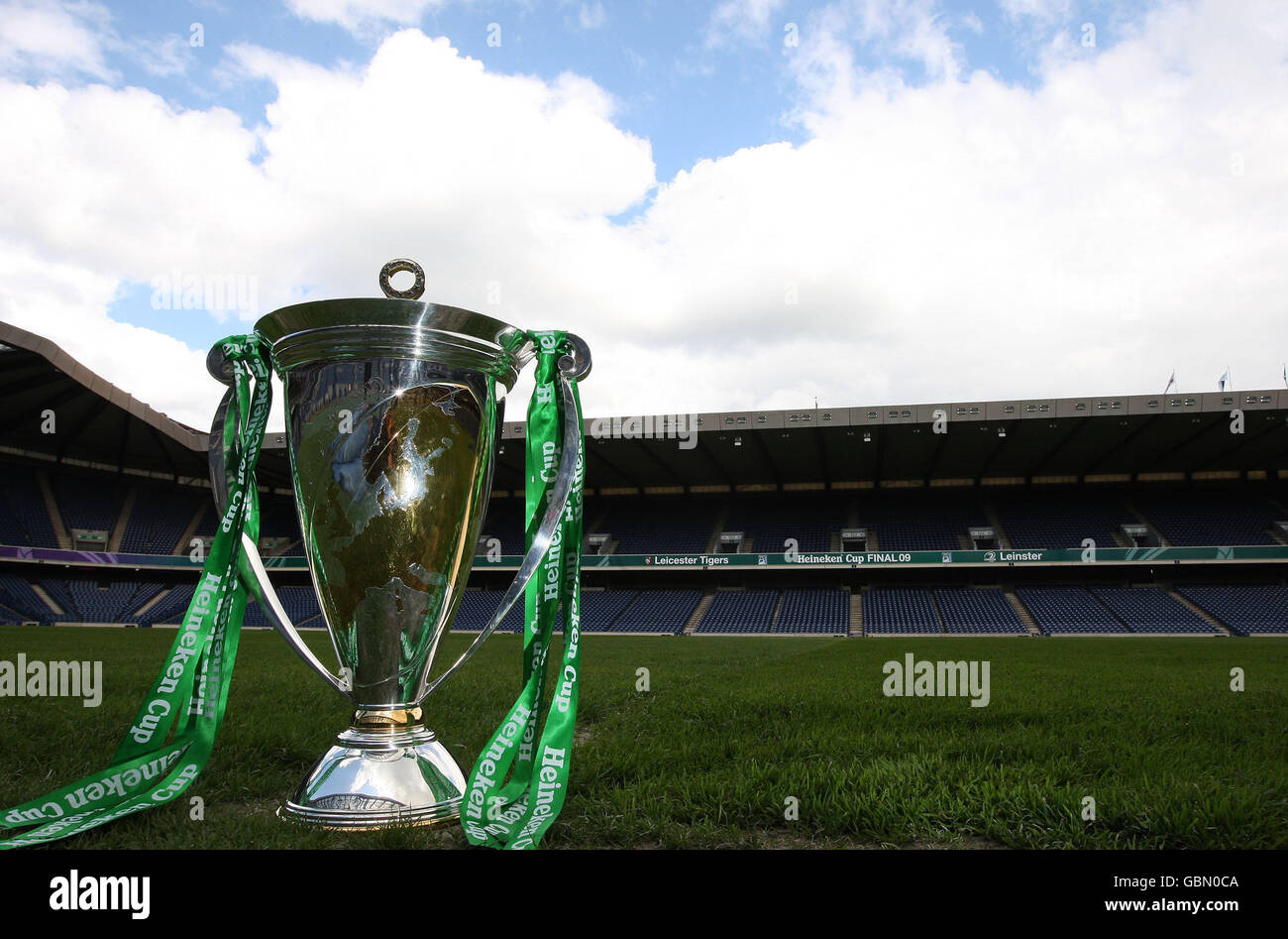 The Heineken Cup during the Official Heineken Cup Trophy Handover at ...
