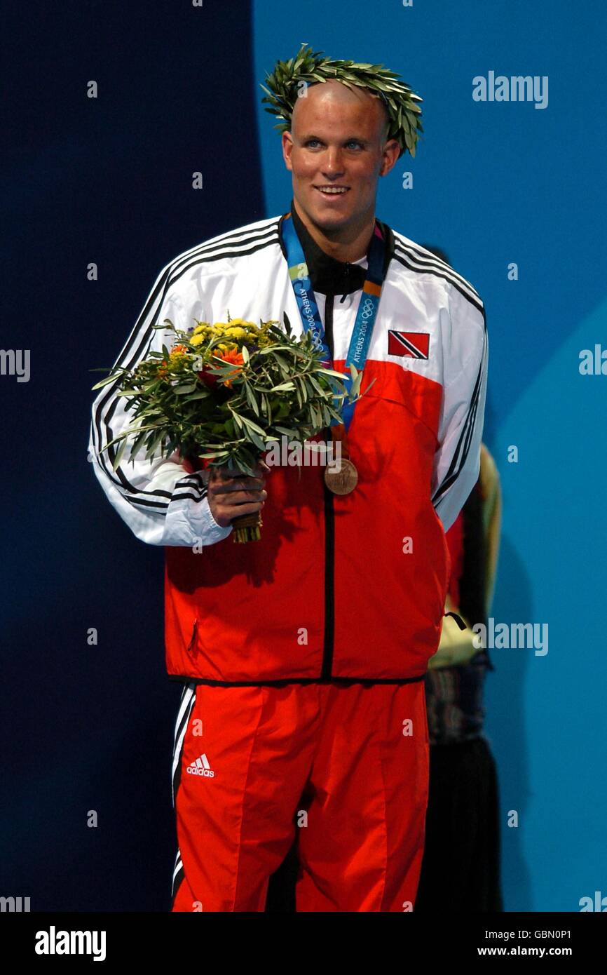 Trinidads george bovell recieves his bronze medal hi-res stock ...