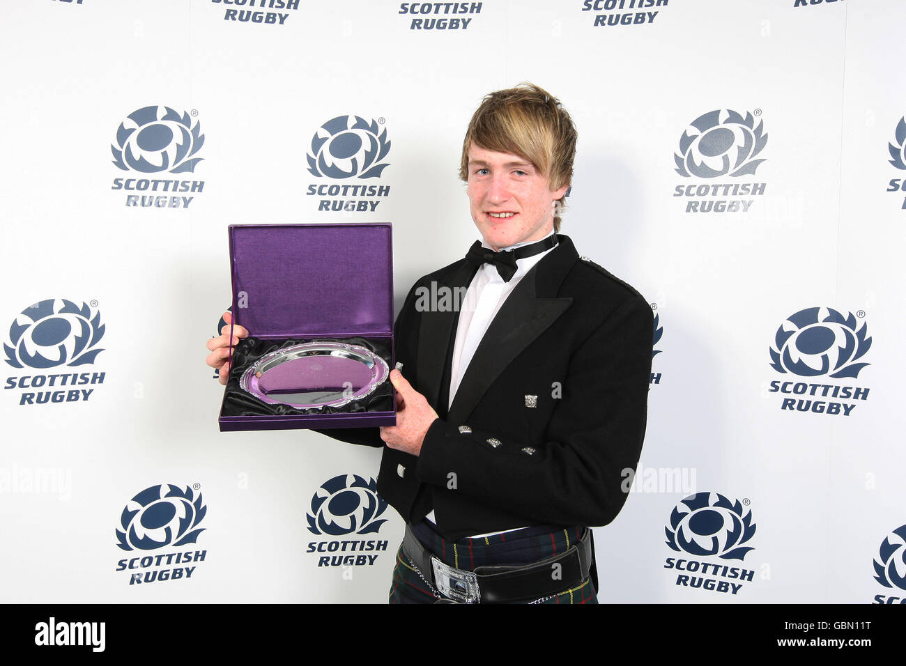 Scotland Under 17 Player of the Season Stuart Hogg during the annual ...