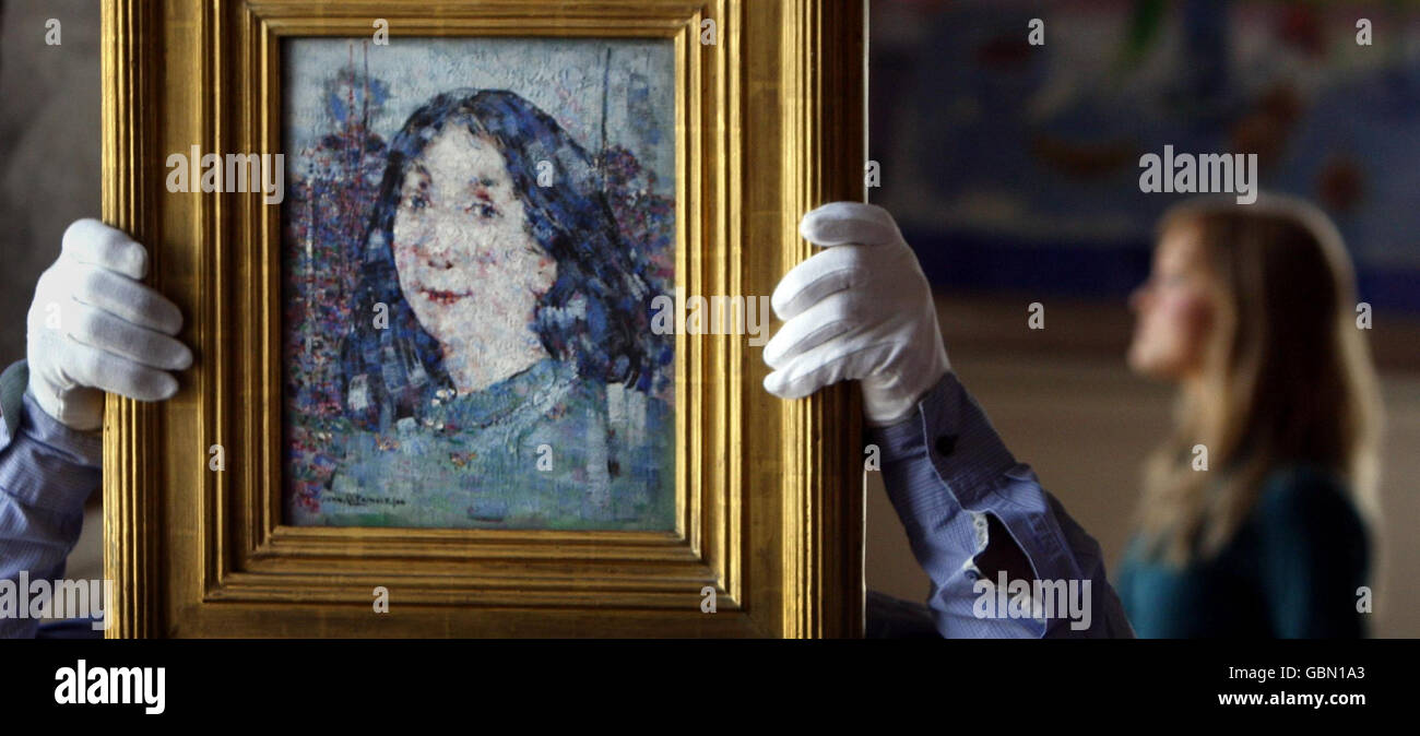 A rare painting by artist John Pringle, estimated to sell for between ...