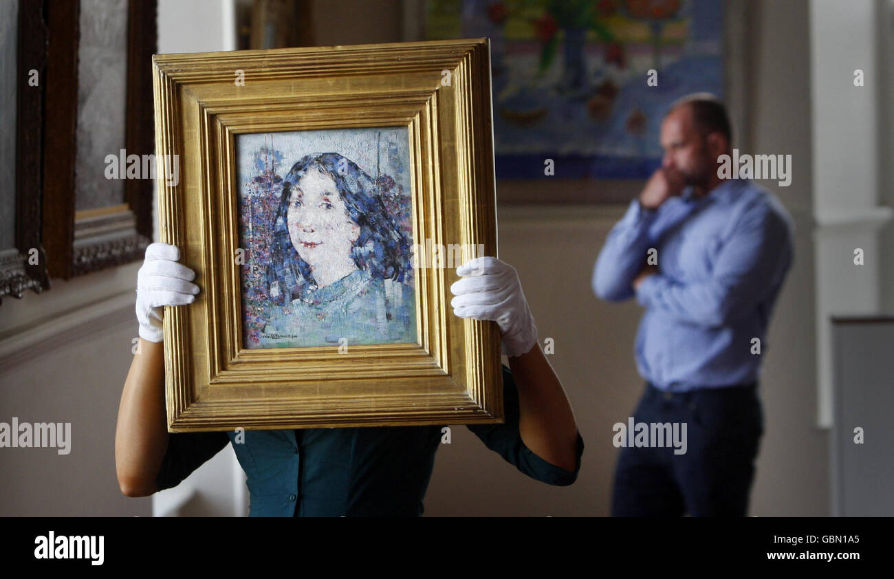 STANDALONE PHOTO. Heidi Squirrell from Lyon & Turnbull holds a rare ...