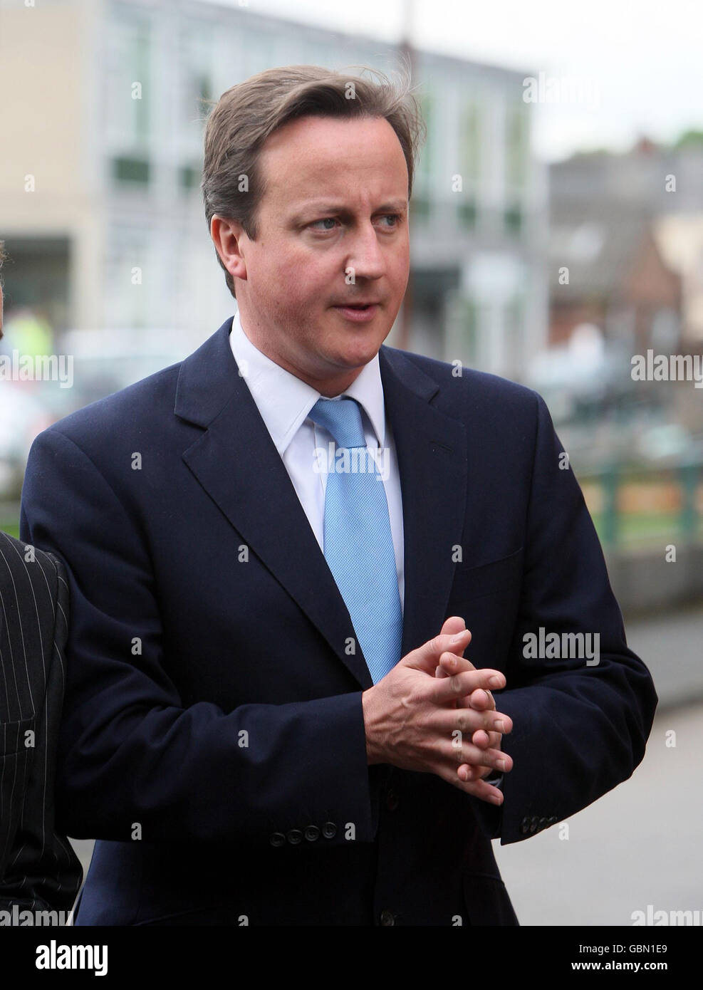 David Cameron visits Northern Ireland Stock Photo - Alamy