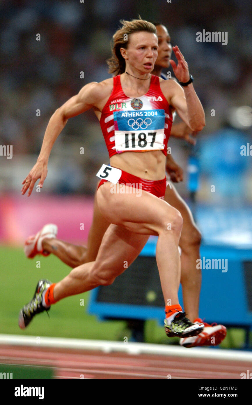 Athletics - Athens Olympic Games 2004 - Women's 100m - Final Stock ...
