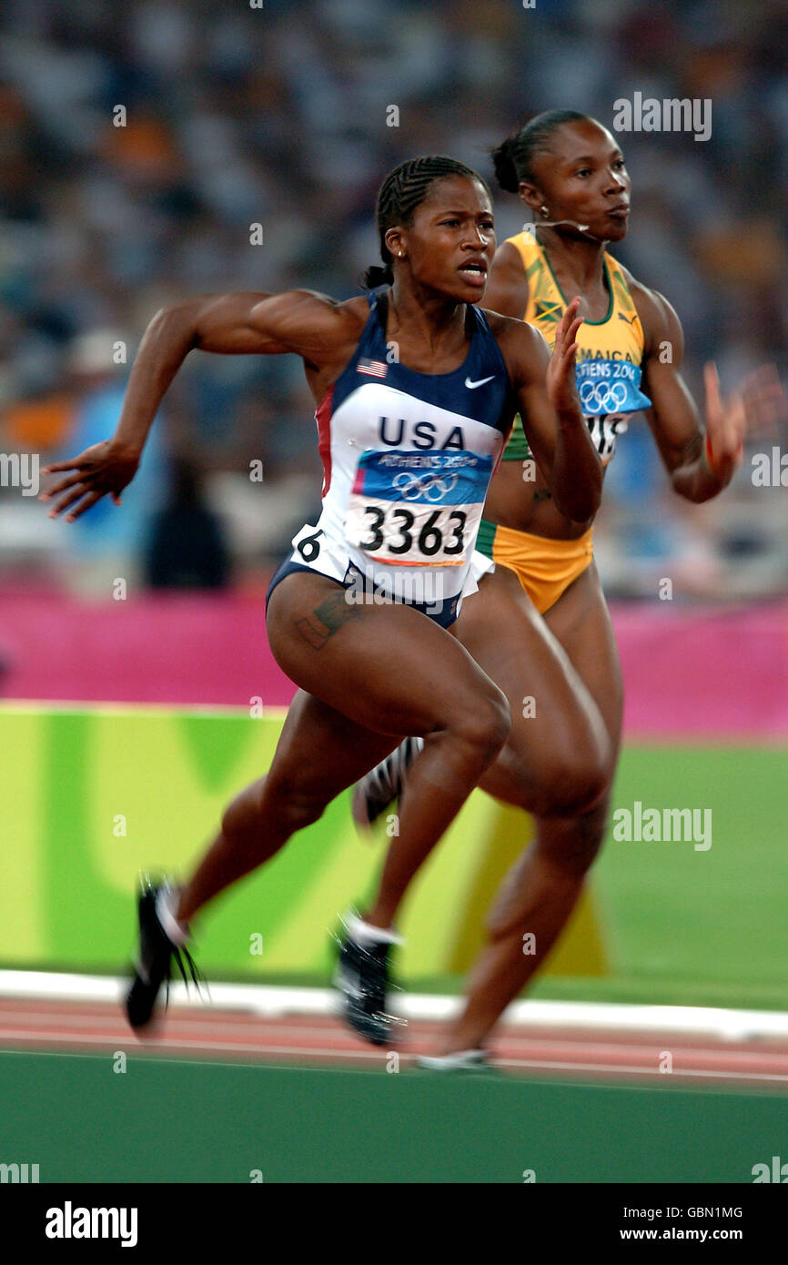 Athletics - Athens Olympic Games 2004 - Women's 100m - Final. USA's ...