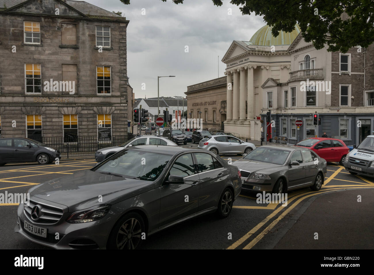 Heavy traffic congestion perth scotland uk hi-res stock photography and ...