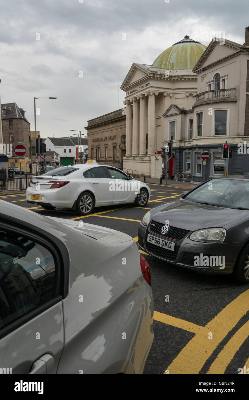 Heavy traffic congestion,Perth,Scotland,UK Stock Photo - Alamy