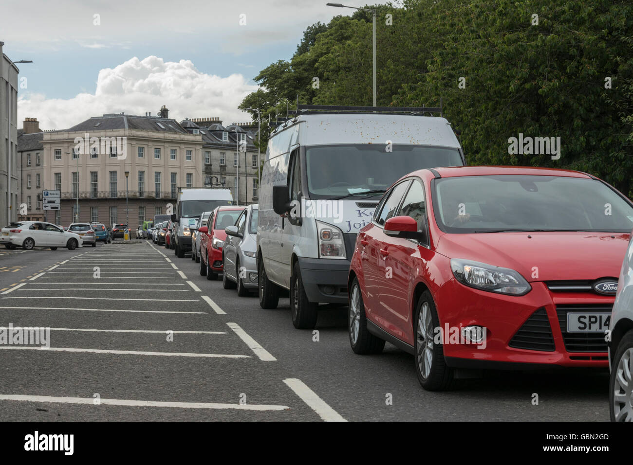 Heavy traffic congestion,Perth,Scotland,UK Stock Photo - Alamy