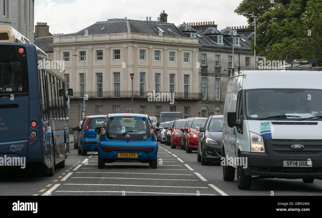 Heavy traffic congestion,Perth,Scotland,UK Stock Photo - Alamy