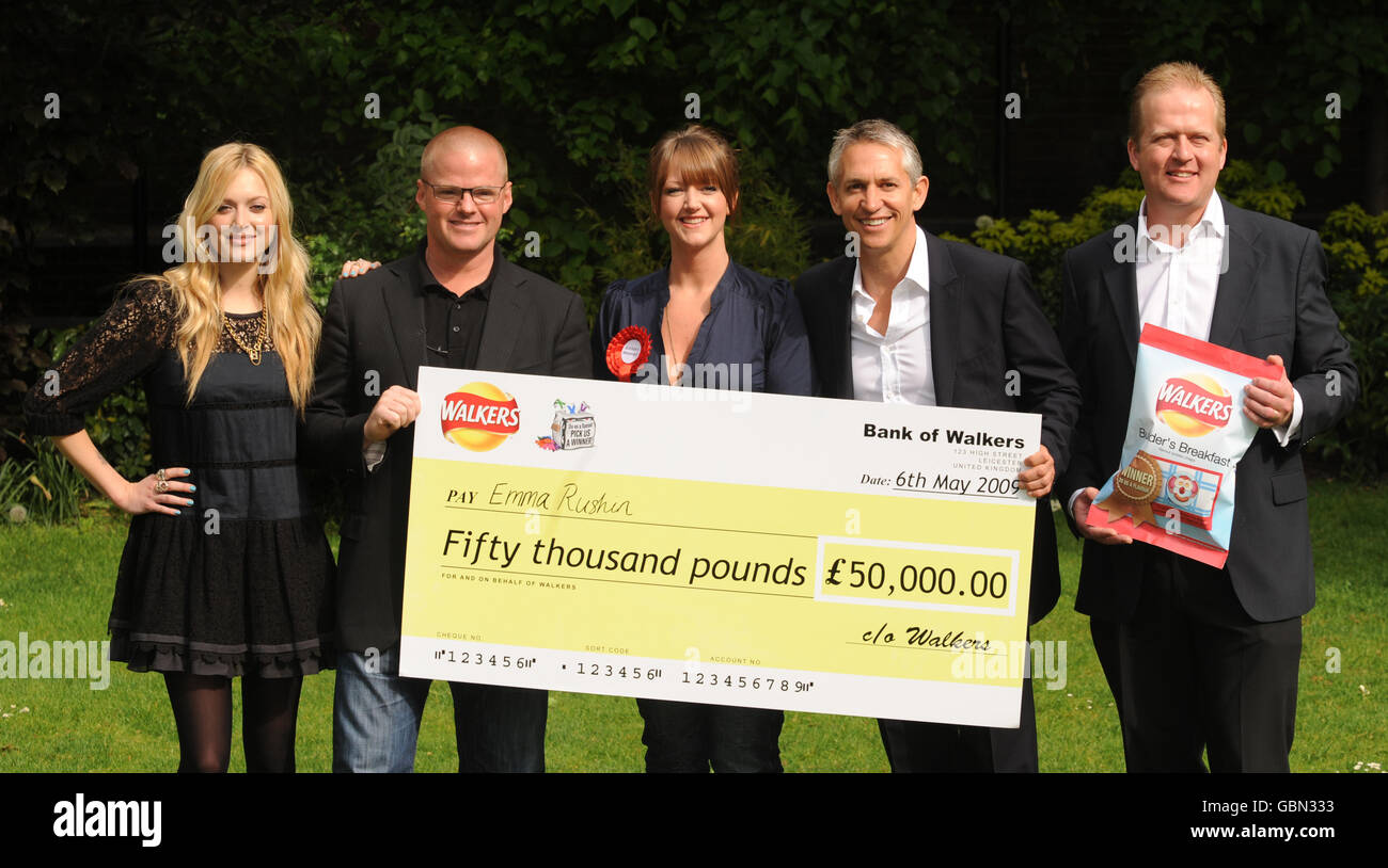 (From left to right) Fearne Cotton, chief judge Heston Blumenthal ...