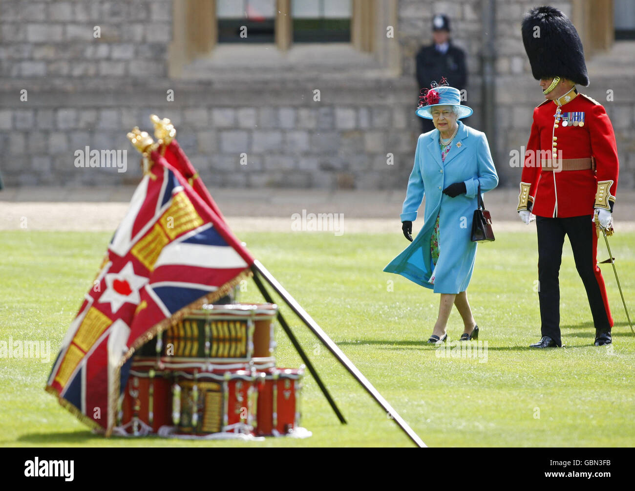 Before queen elizabeth ii presents them with new colours hi-res stock ...