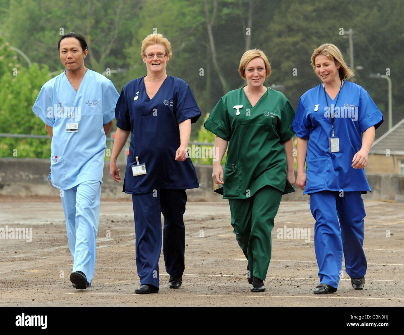 New uniforms for Welsh nurses Stock Photo - Alamy