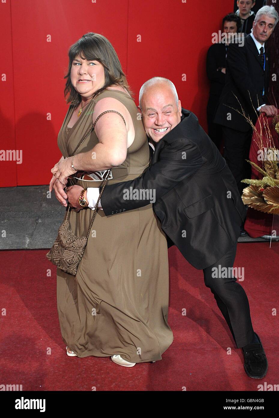 Cheryl Fergison and Cliff Parisi arriving for the 2009 British Soap ...