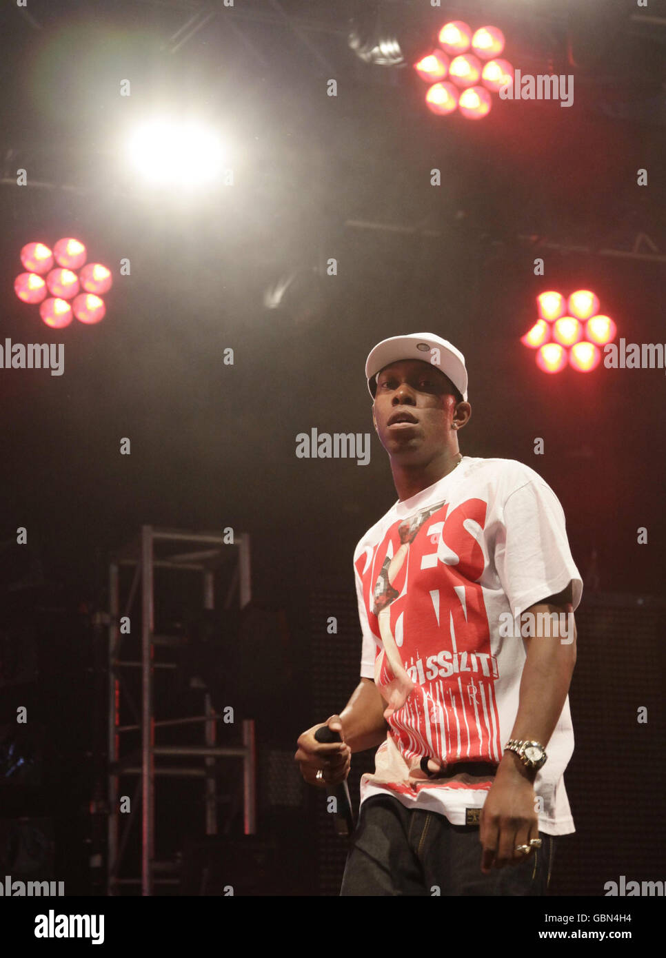 Radio 1's Big Weekend. Dizzee Rascal performing on the Main Stage ...