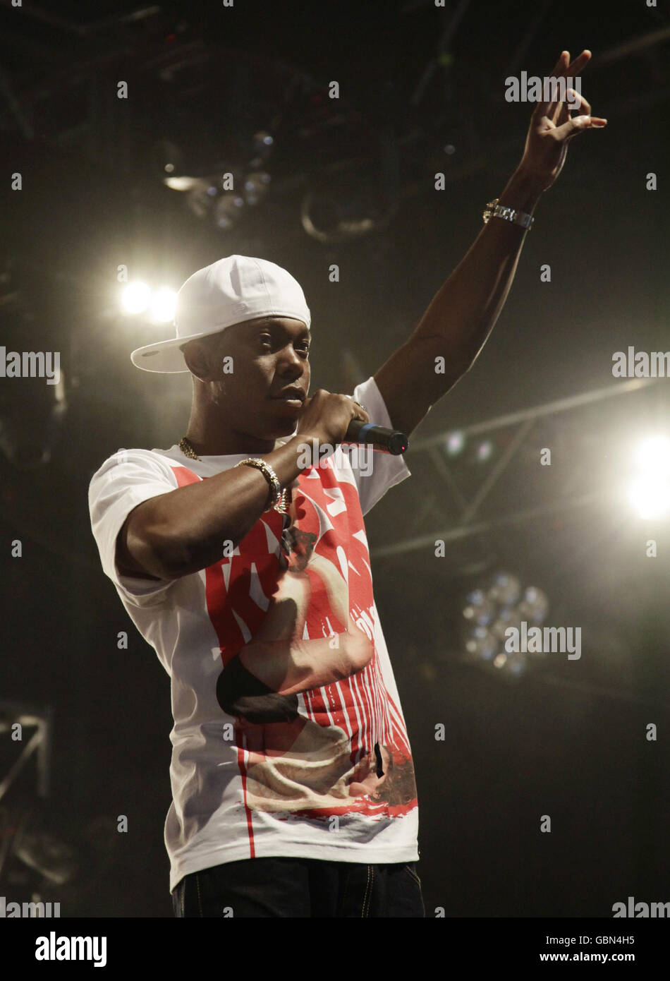 Dizzee Rascal performing on the Main Stage during Radio 1's Big Weekend ...