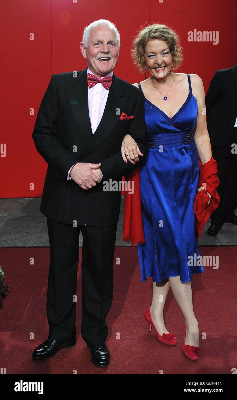 Charlie Hardwick and Chris Chittell arriving for the 2009 British Soap ...