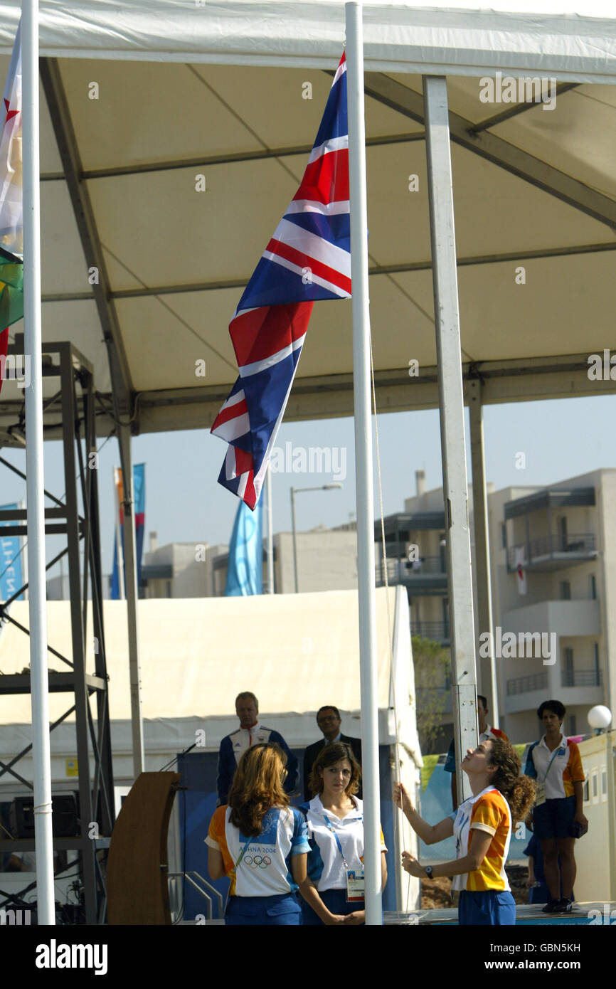 Olympics flag union jack rise hi-res stock photography and images - Alamy