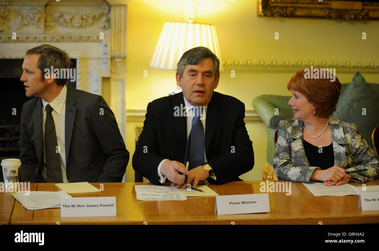 Prime Minister Gordon Brown, Communities Secretary Hazel Blears and ...