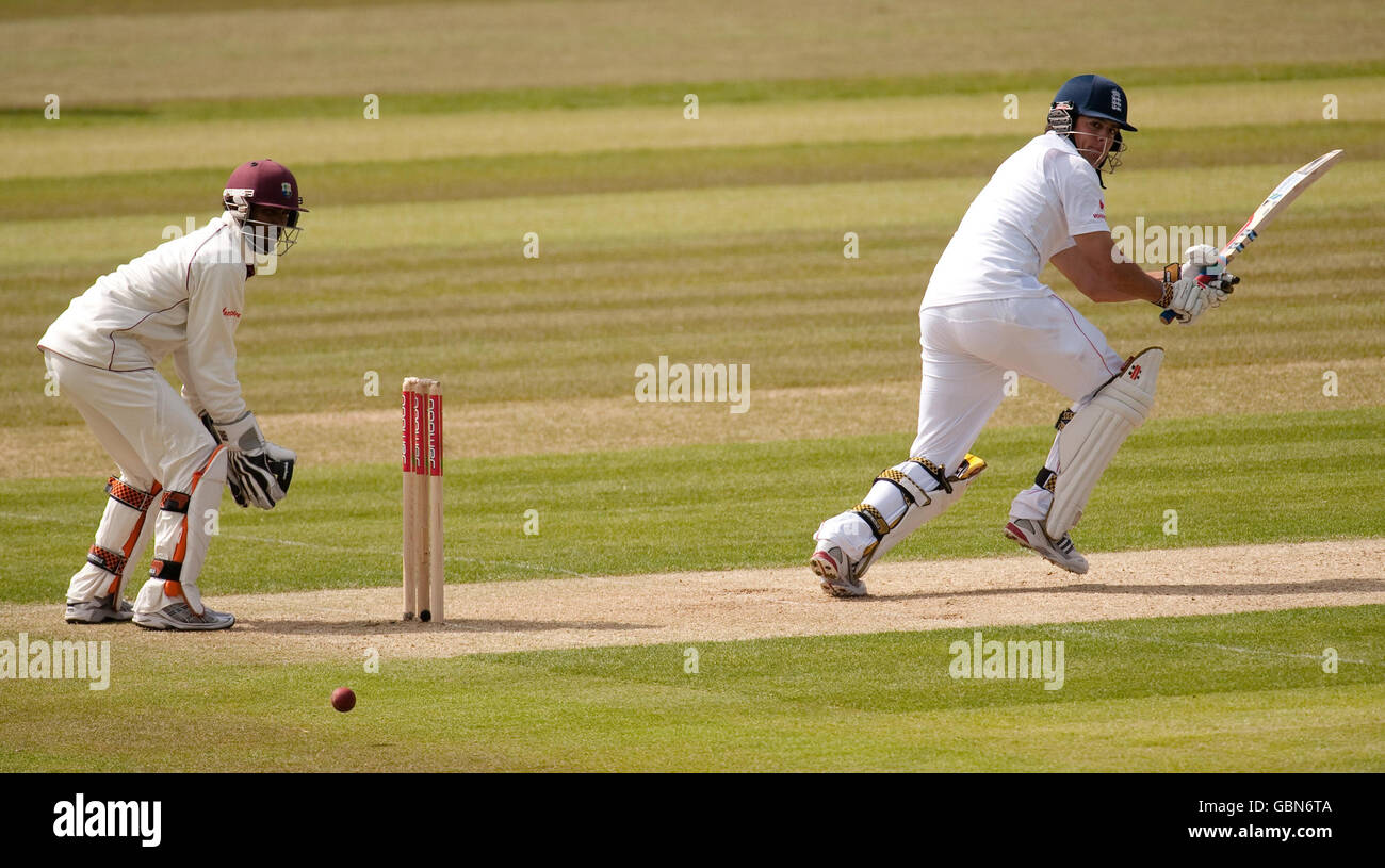England's Alastair Cook bats during the Second npower Test Match at the ...