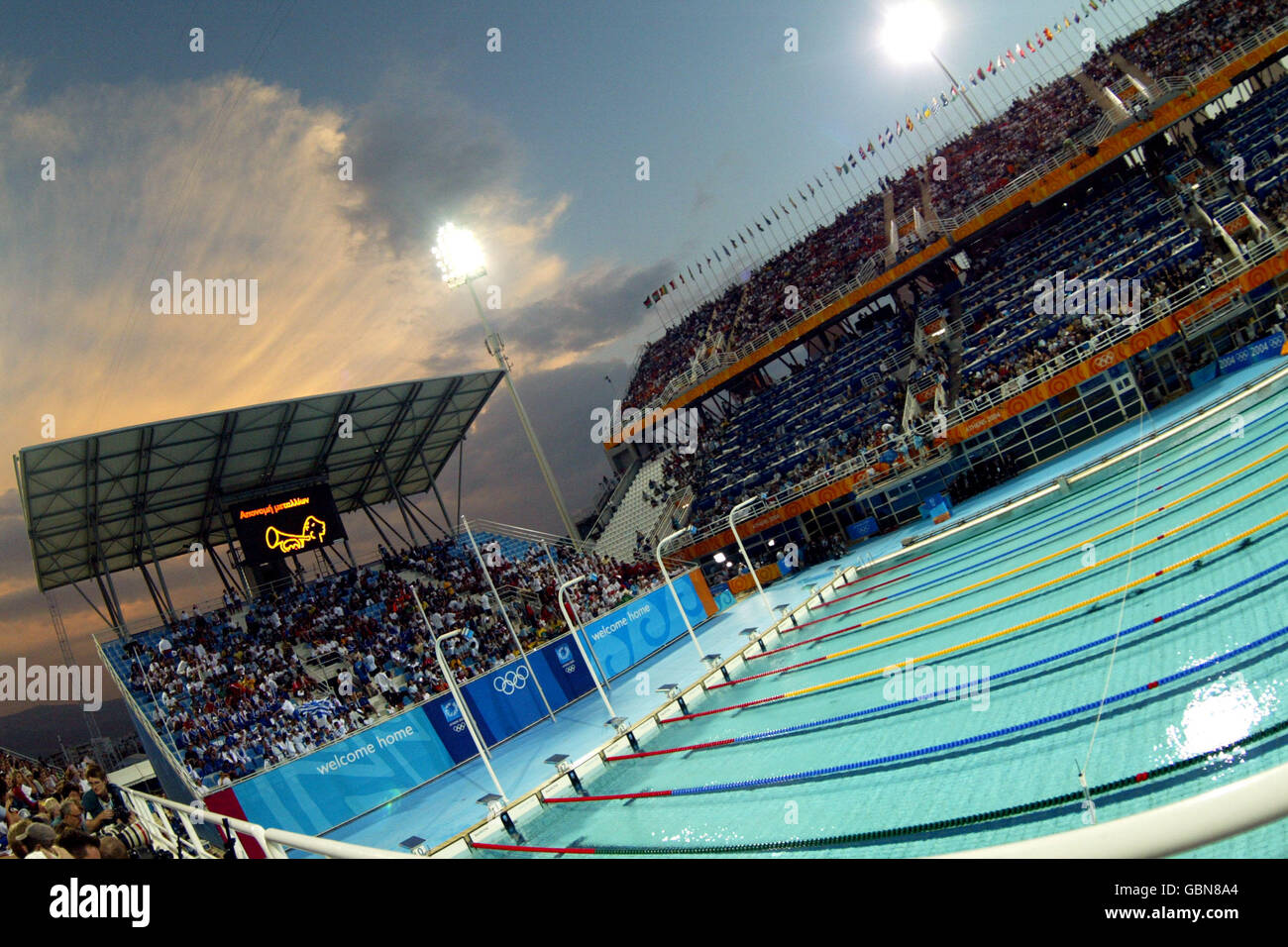 Athens olympic aquatic centre hi-res stock photography and images - Alamy