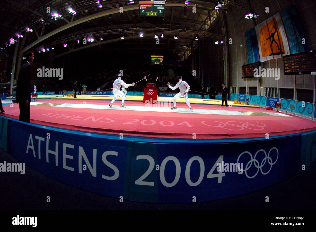 2004 athens olympics fencing hi-res stock photography and images - Alamy