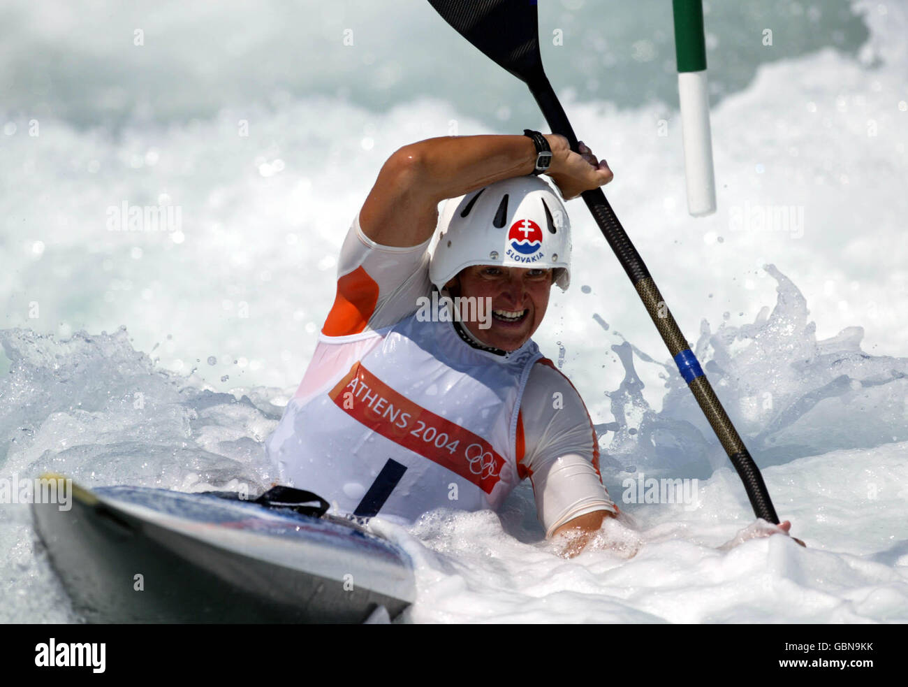 Slovakia's Elena Kaliska on her way to Gold Medal in the Women's K1 ...