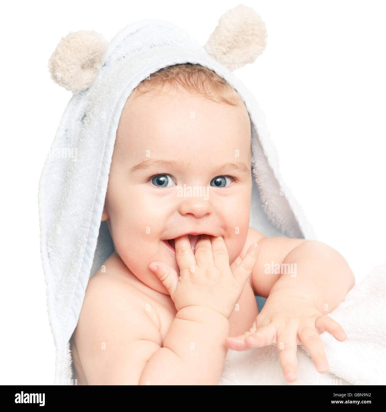 Cute crawling baby Stock Photo - Alamy