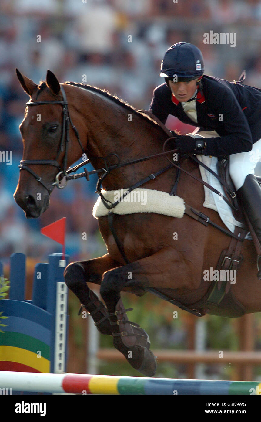Great Britain's Pippa Funnell on Primmore's Pride in the show jumping ...