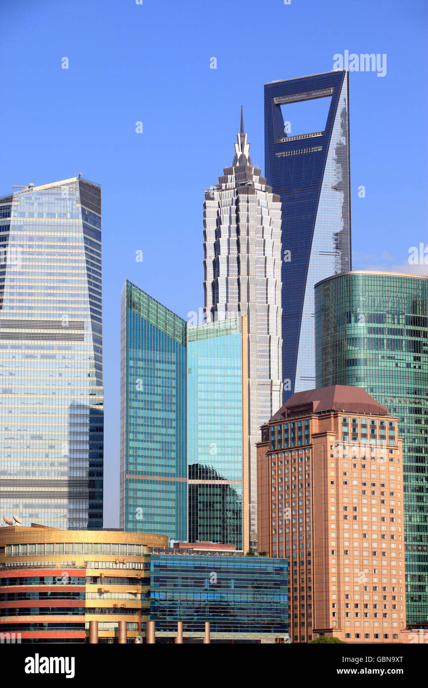 Lujiazui Shanghai building feature Stock Photo - Alamy