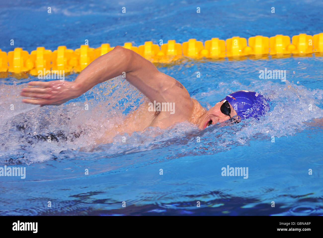 Swansea's Graham Edmunds competes in the men's 400m Freestyle Final ...