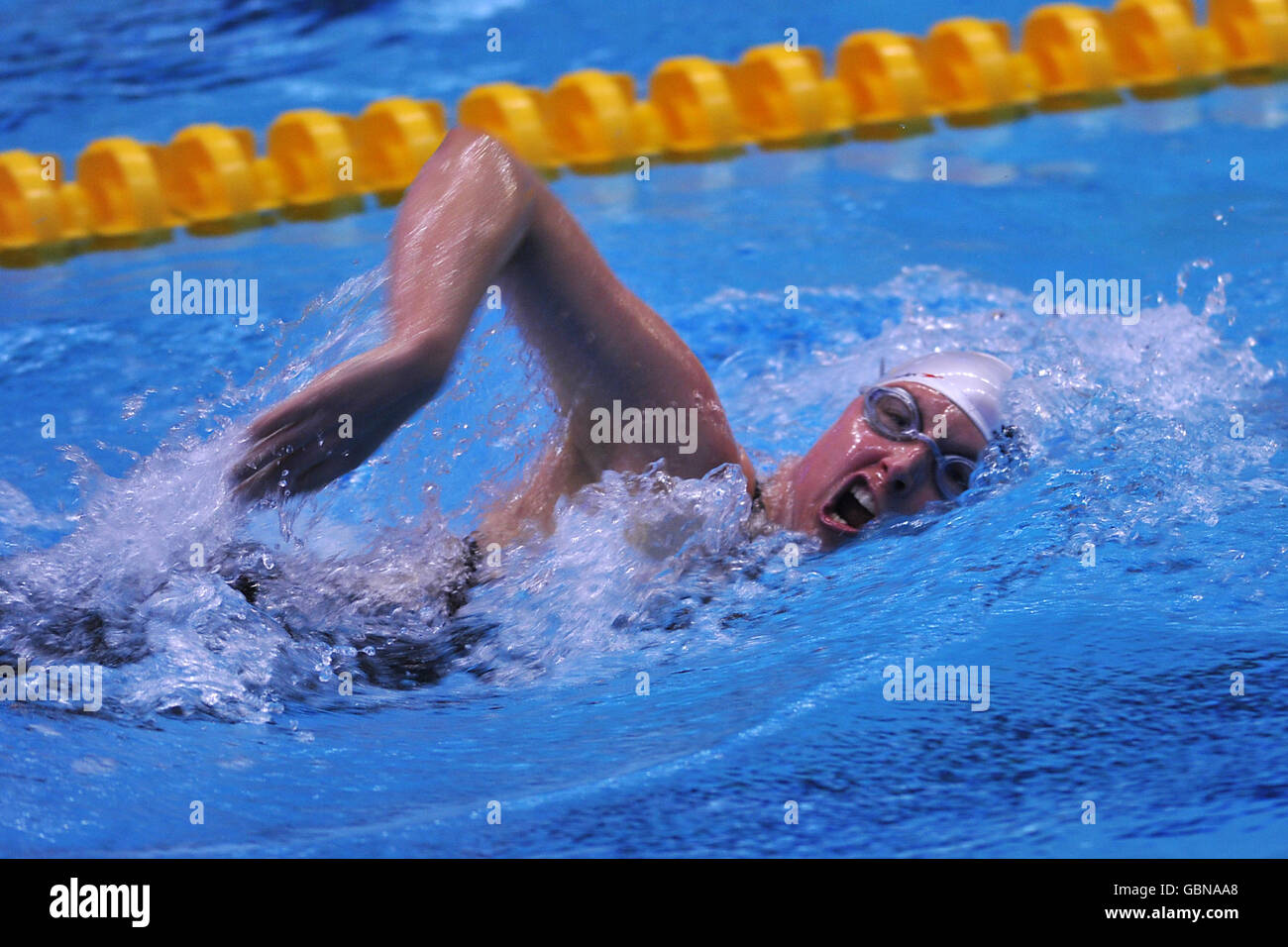 Swansea's Stephanie Millward competes in the Women's 400m Freestyle ...