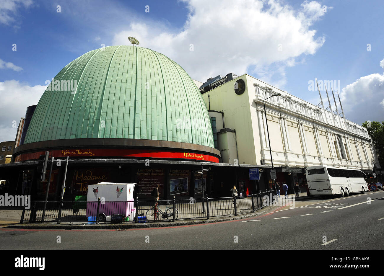 General view of the Madame Tussauds waxwork museum in London. This world famous waxworks museum ...