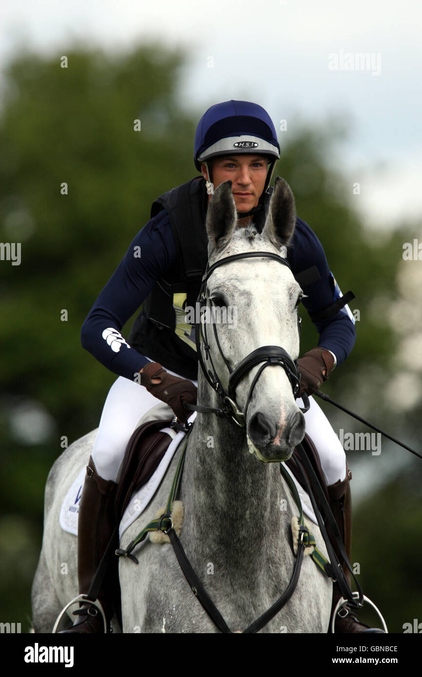 Andrew Gould competes at the Mattingley Horse Trials near Hook ...