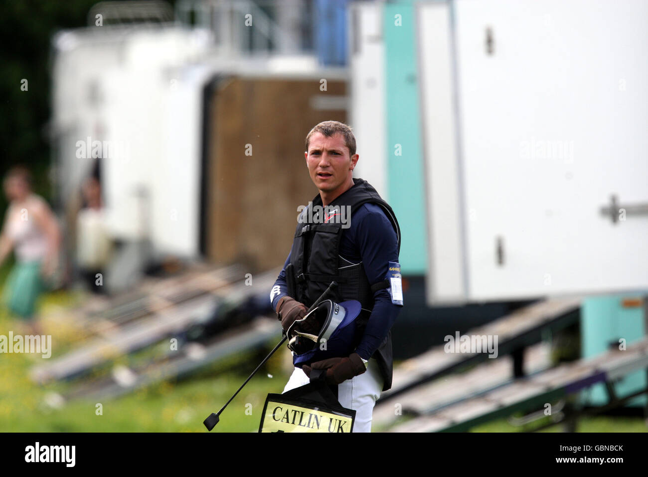 Andrew Gould competes at the Mattingley Horse Trials near Hook ...