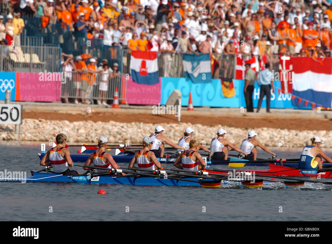 Quadruple sculls olympics 2004 hi-res stock photography and images - Alamy
