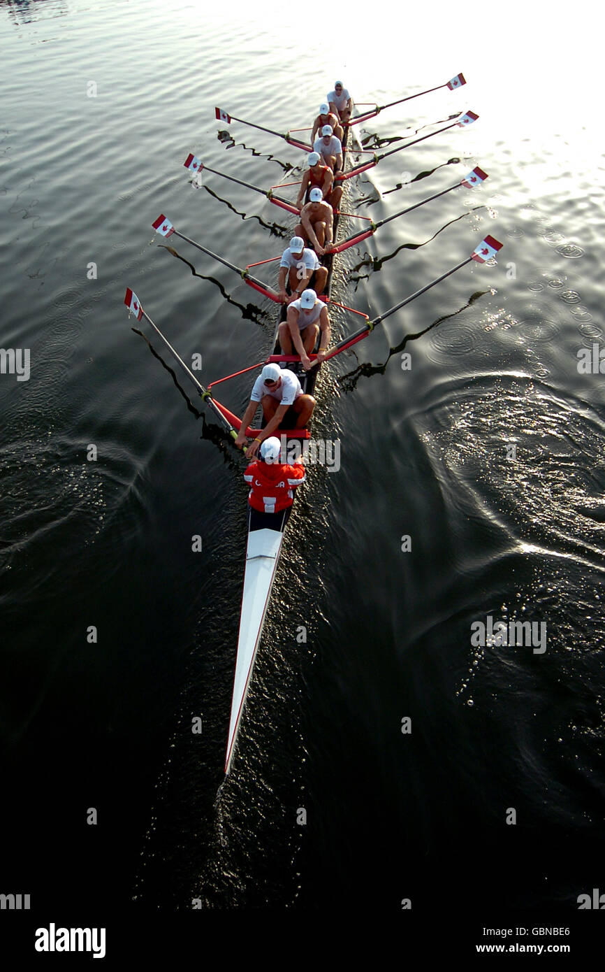 Rowing - Athens Olympic Games 2004 - Men's Eight - Final. Canada's men ...
