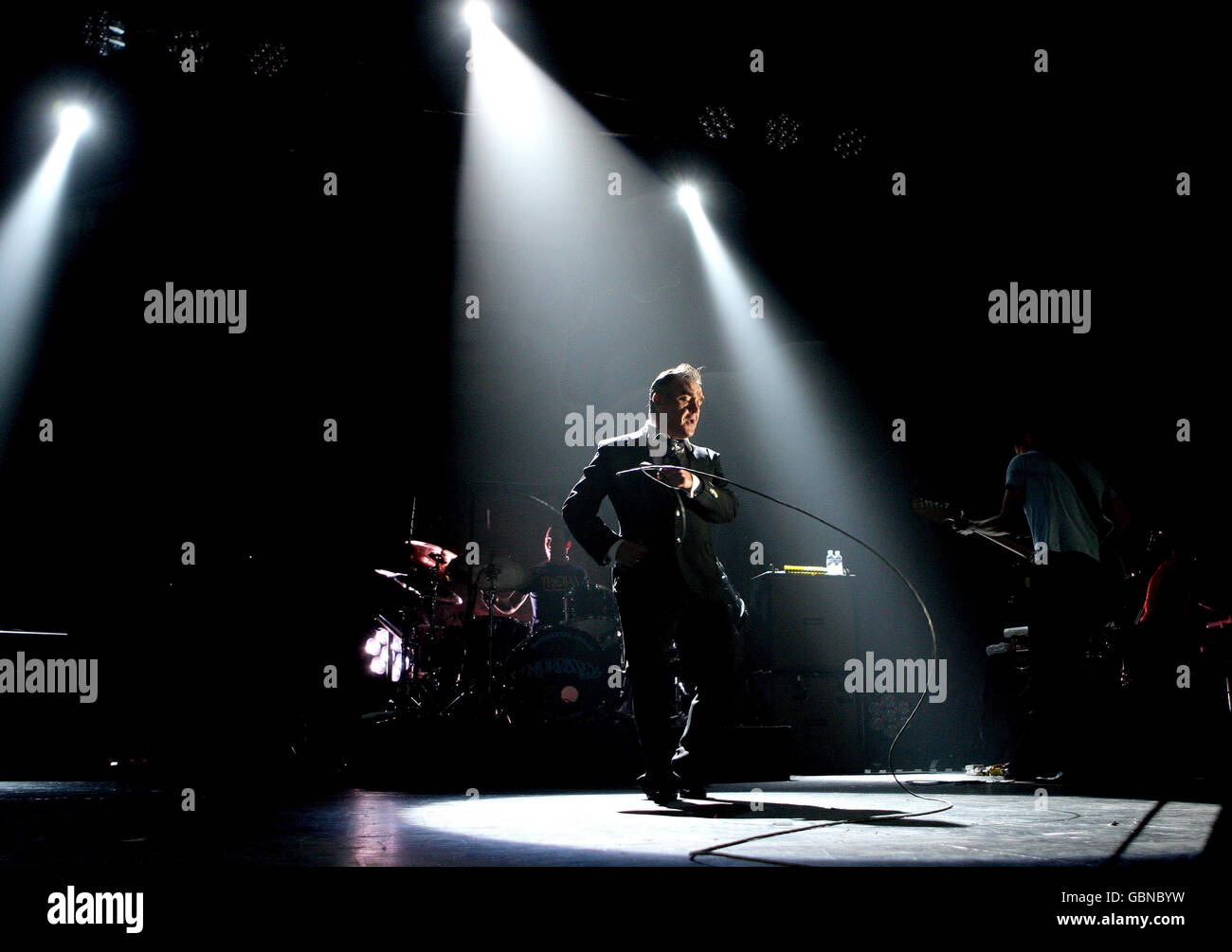 Morrissey in concert manchester apollo hi-res stock photography and ...